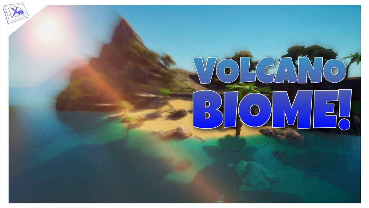 How to Make A Volcano Biome In Fortnite Creative - YouTube