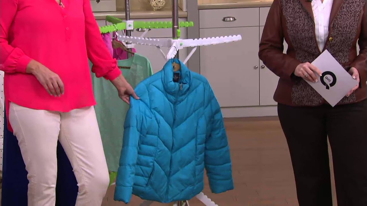 The Green Tree Foldable Heavy Duty Drying & Storage Rack on QVC - YouTube
