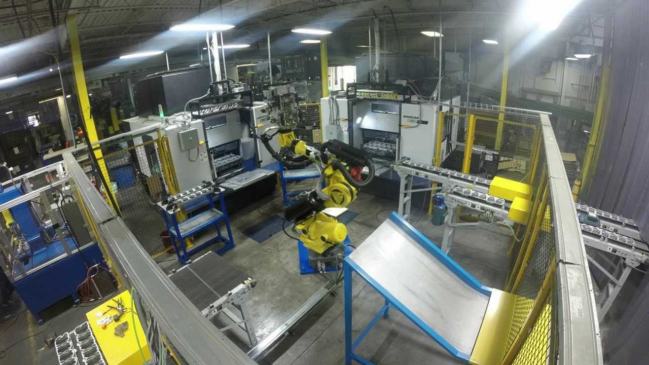 Automated CNC Cell - YouTube