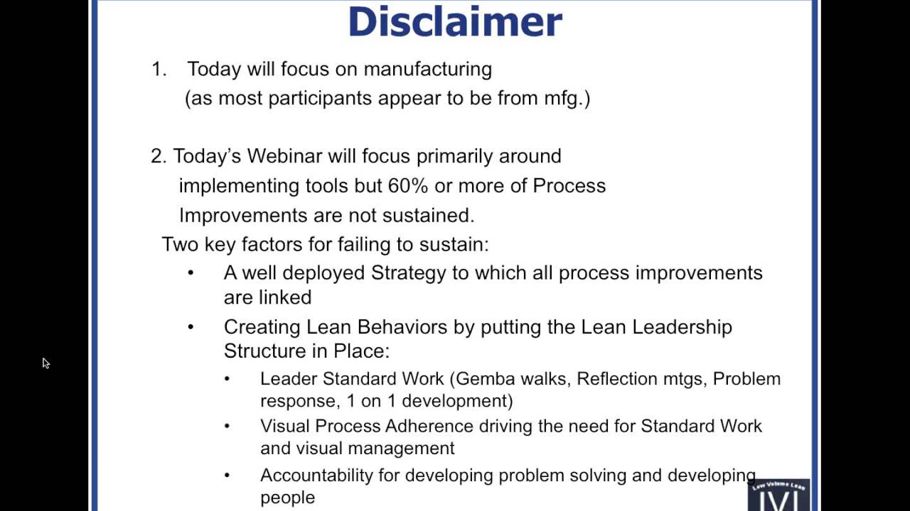 AME Webinar: Adapting Lean for High Mix Low Volume - YouTube