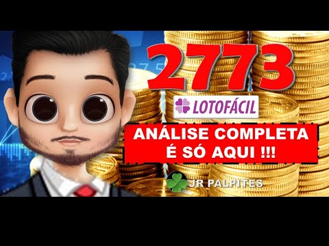 LOTOFÁCIL 2773 - JR PALPITES - JOGOS PRONTOS PRA COPIAR
