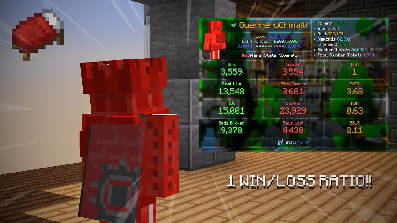 Hitting a 1 win/loss ratio in Bedwars (+channel update) - YouTube
