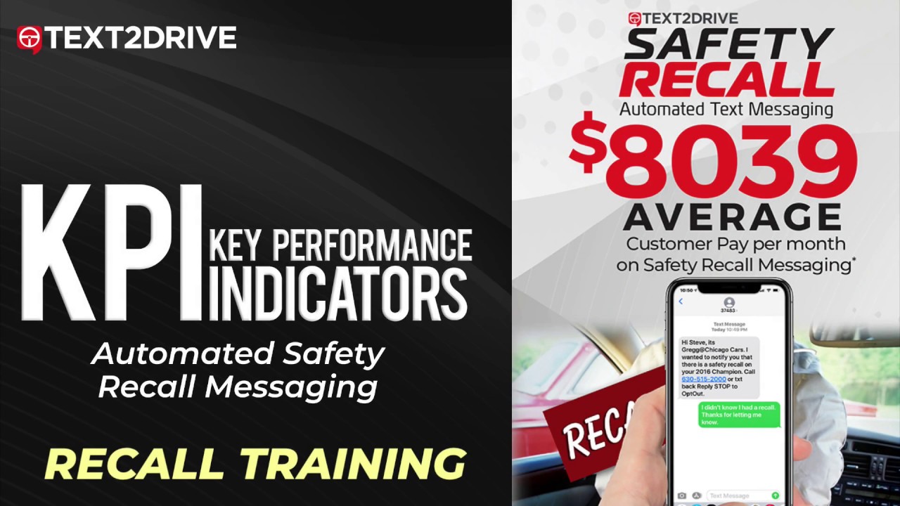 Vehicle Safety Recall Notifications Using TEXT2DRIVE | Training 3 - YouTube