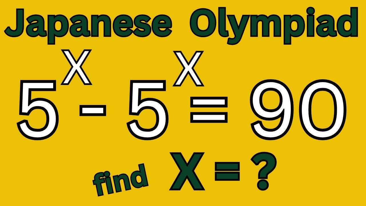 Japanese | Can You Solve This? | Math Olympiad Challenge | Find the ...