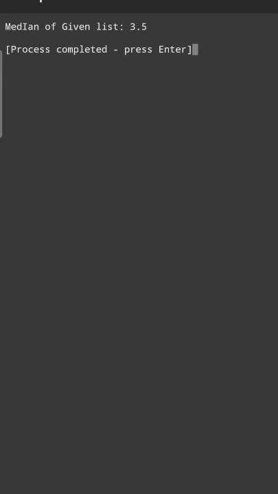 Python Program to find the median of the list - YouTube