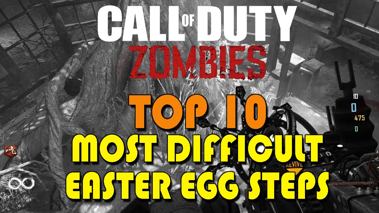 Top 10 Most Difficult Easter Egg Steps of All Time (Cod Zombies) - YouTube