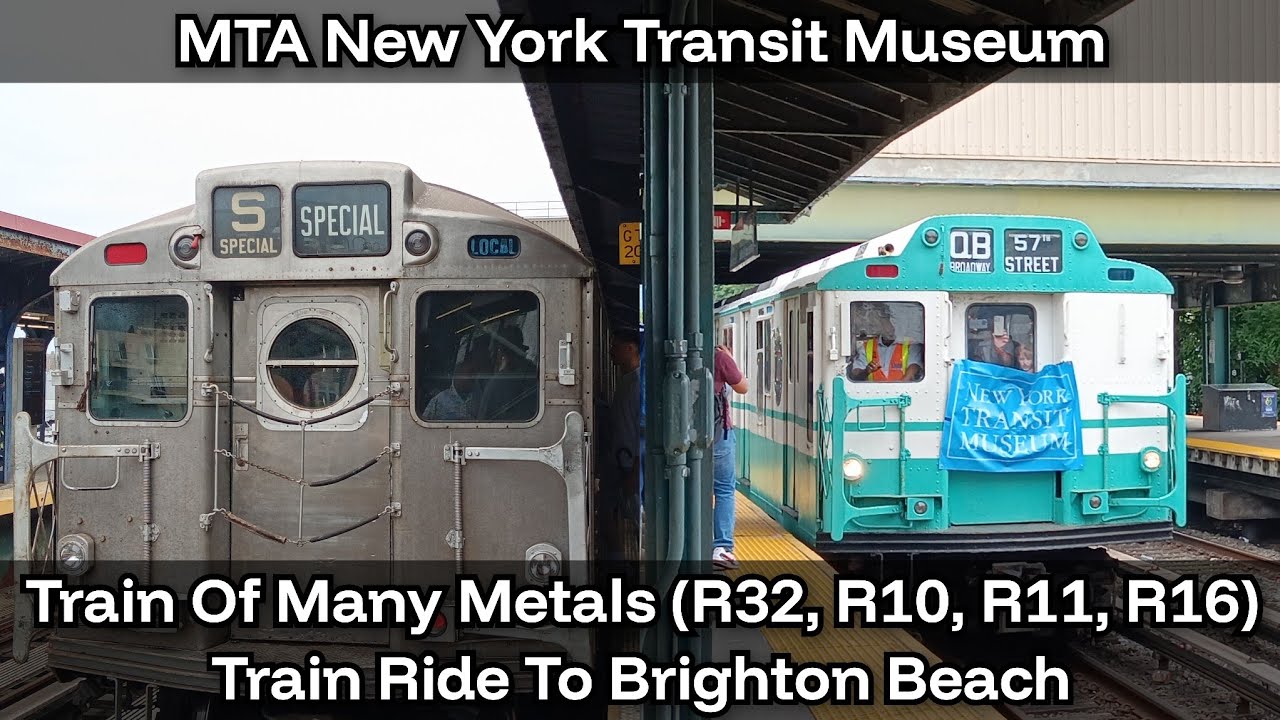 MTA NYTM: Train Of Many Metals (R32, R10, R11, R16) Ride From Kings Hwy ...