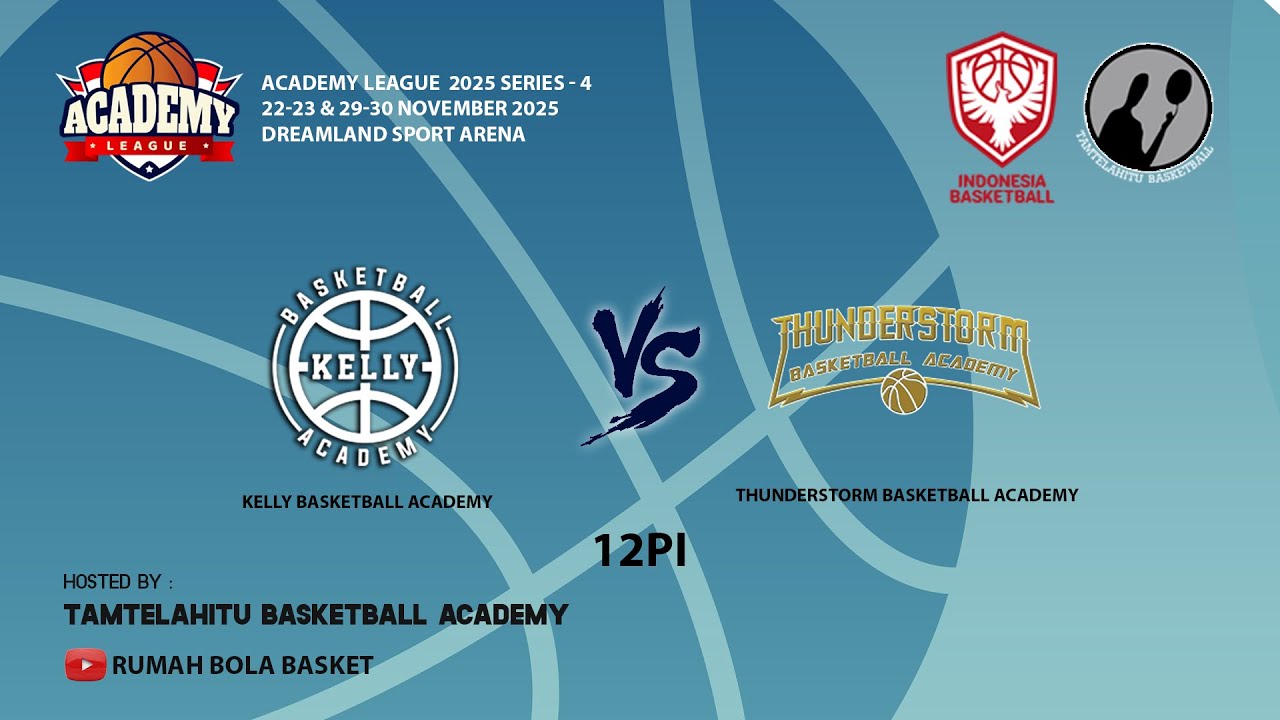 KELLY BASKETBALL ACADEMY VS THUNDERSTORM BASKETBALL ACADEMY - 12PI ...