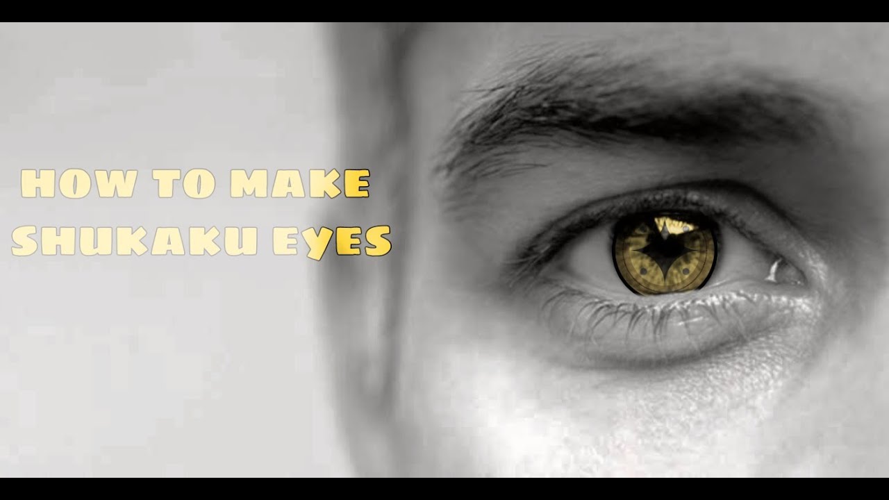 how to make shukaku eyes - YouTube