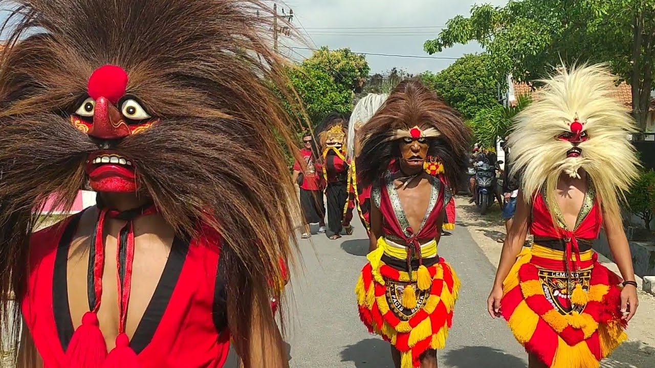 Rame!! Kirab Barongan,Reog,3 Kuda Andong,Ganong, Jaranan Taruno Adi ...