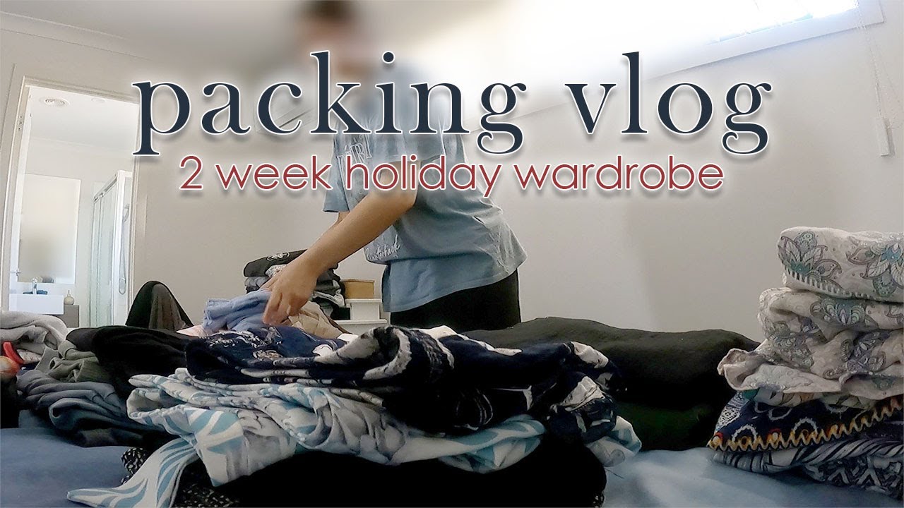 PACKING VLOG | A 2 Week Holiday Wardrobe | Vacation Outfits, Mix ‘n ...