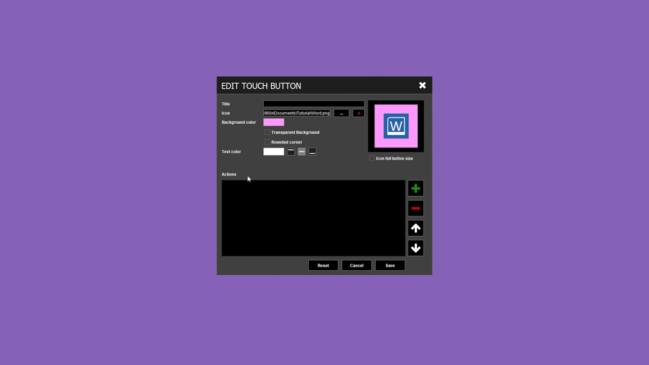 How to create a button with an icon in Touch Portal - YouTube