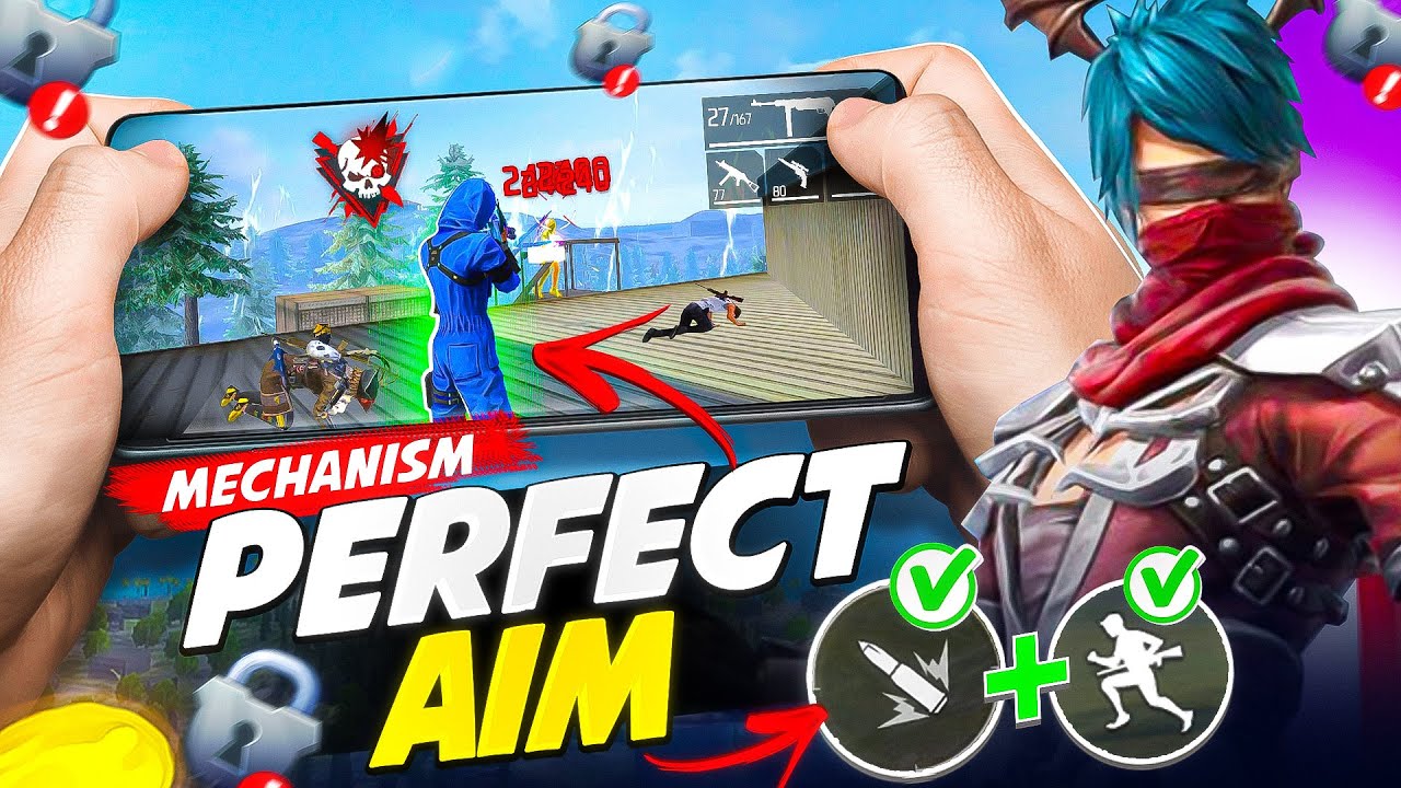 PERFECT AIM LOCK SETTING 🔒☠️ FOR 100% HEADSHOTS 🔥 || Free Fire Tips And ...
