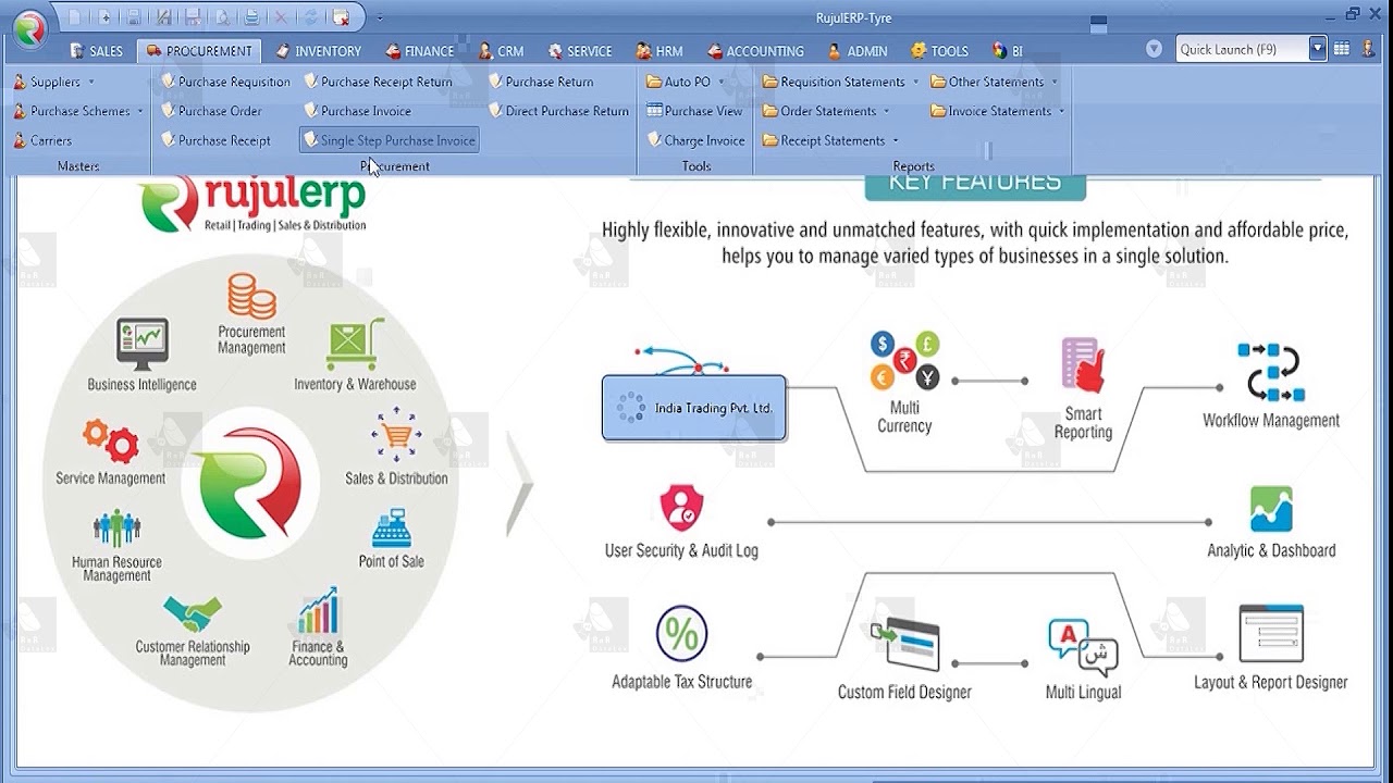 RujulERP - Tyre Software Basic - YouTube