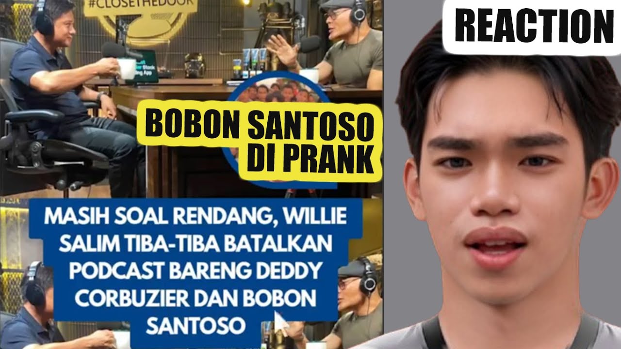 Willie Salim prank Bobon Santoso dan Deddy Corbuzier - YouTube