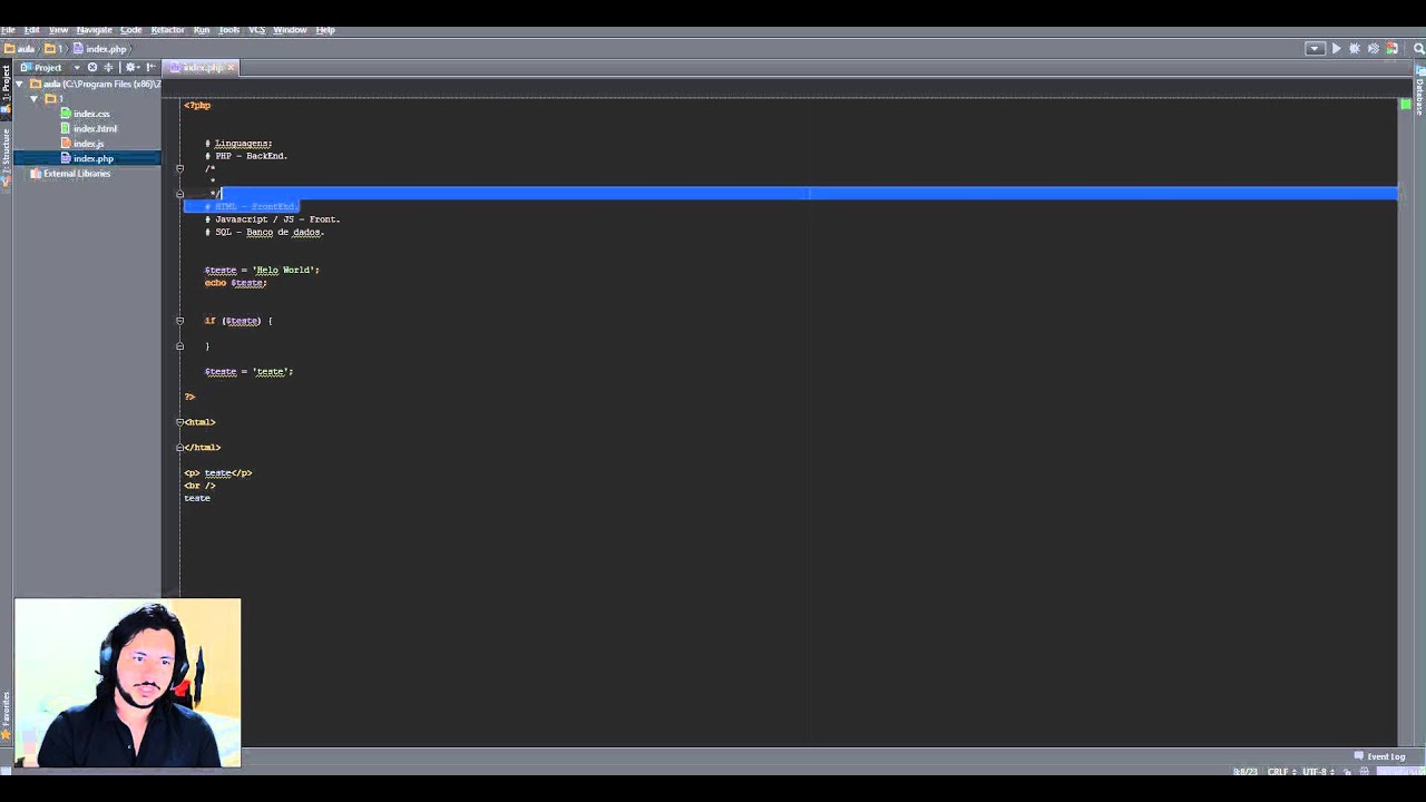 Aula 2 - Aprendendo PHP e programação web de uma maneira direta e fácil ...