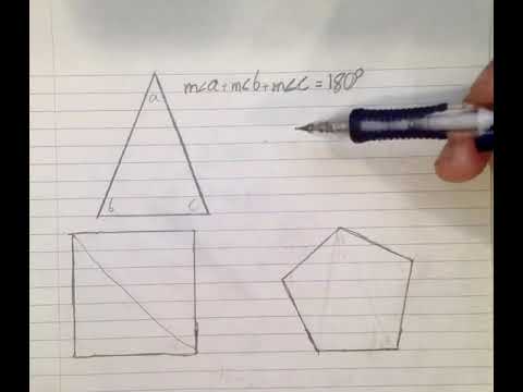 Polygon Sum Theorem Proof - YouTube