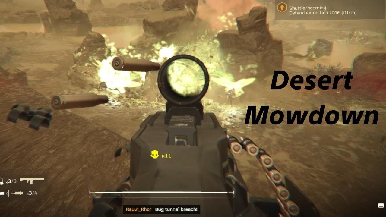 HELLDIVERS 2 - Desert Mowdown - YouTube