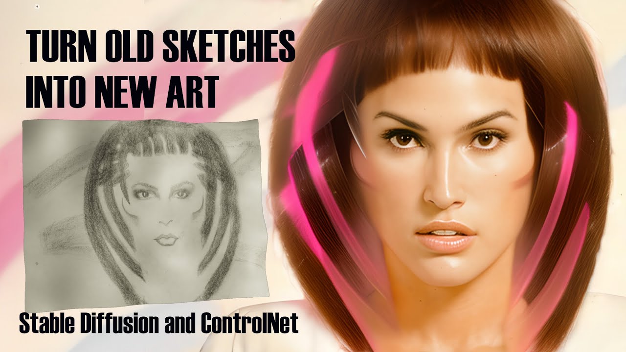 Generative AI Workflow - Old Sketch To New Art - YouTube