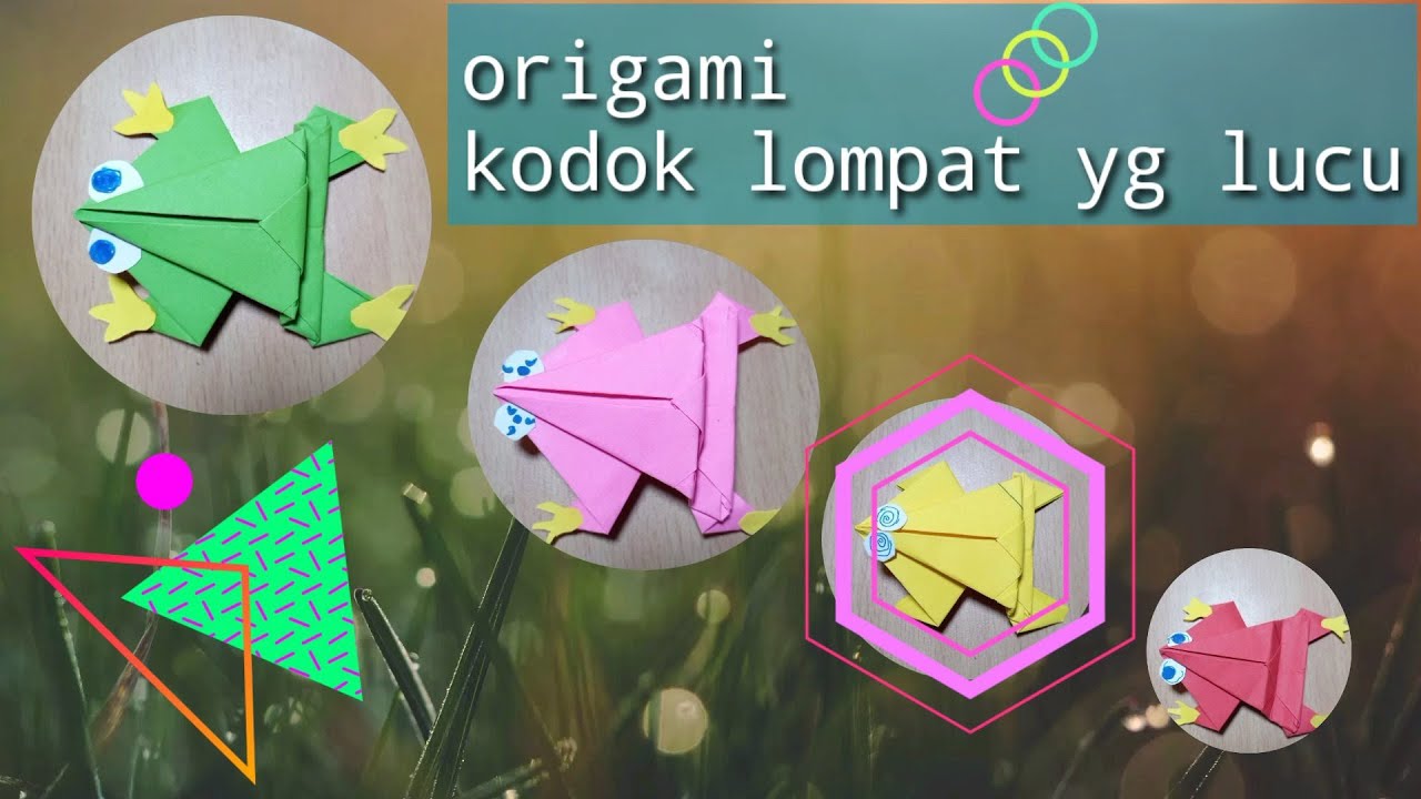 ANEH..!!!!KODOK BISA LOMPAT ORIGAMI kertas || simple origami - YouTube