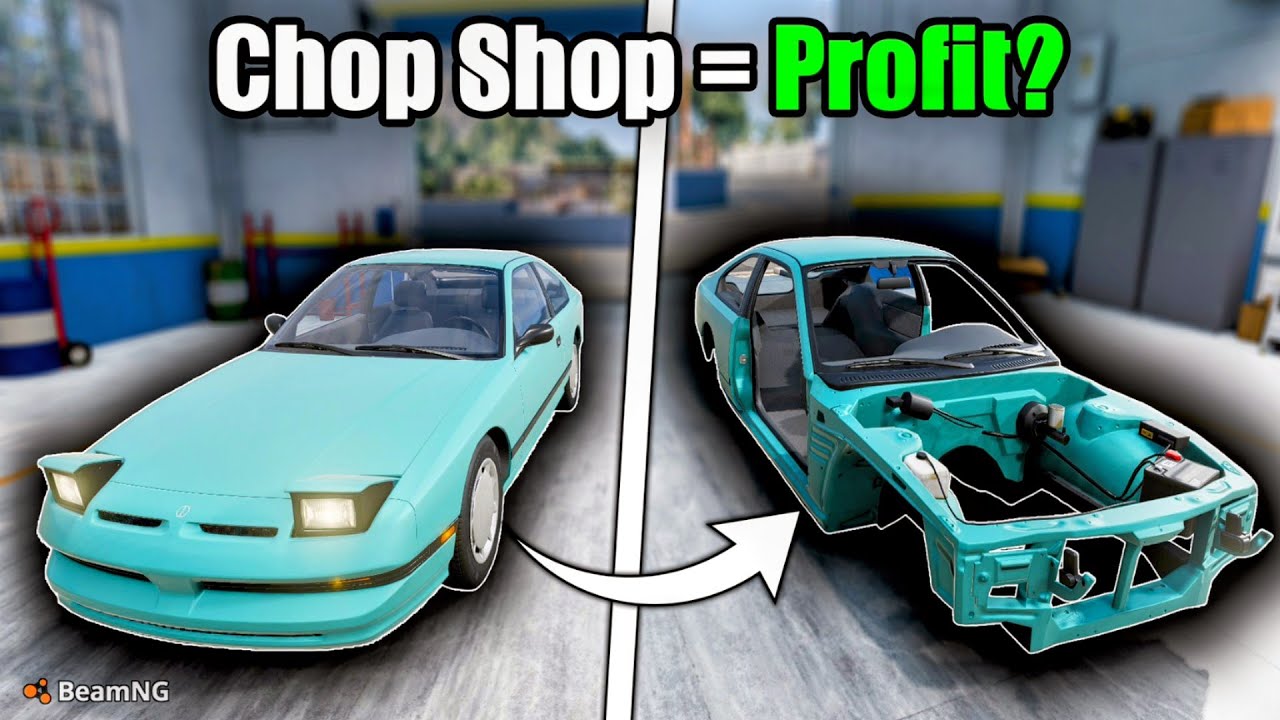 I Ran a "Chop Shop" to Make TONS of Money! | BeamNG.drive Career Mode ...
