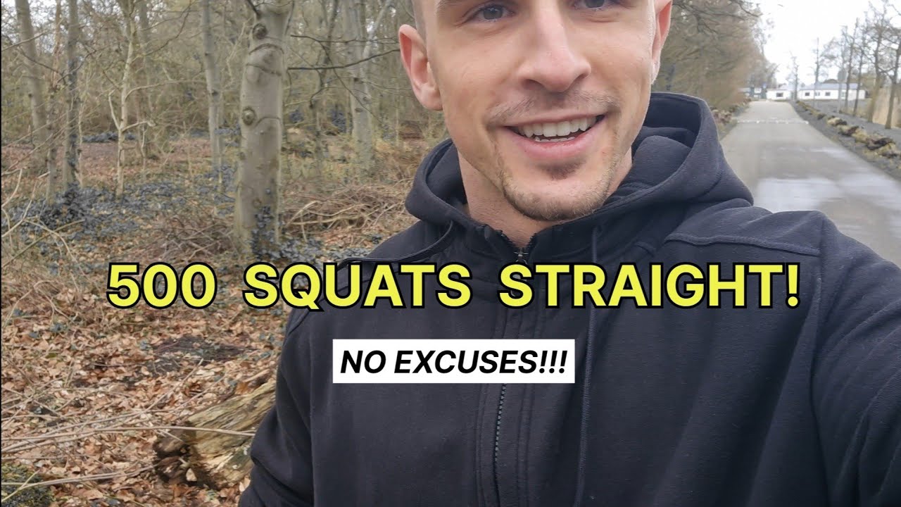 500 Squats in a ROW!!! 500 Reps Non Stop! | Adam BeastMode - YouTube
