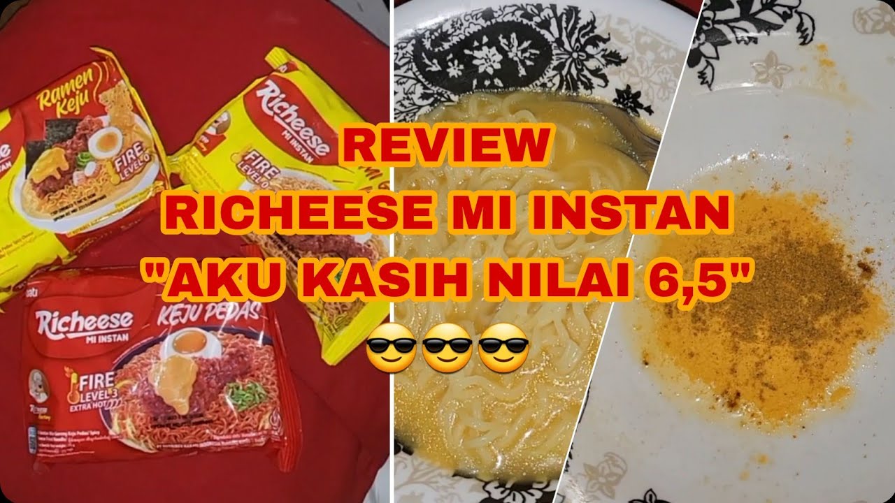 Tengah Malam Ngemil Mi Ramen Keju 😎 | Richeese Mi Instan Ramen Keju ...