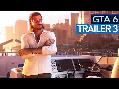 Echtes Gameplay, Vorbestellung, dritte Spielfigur? GTA 6 Trailer 3 muss es krachen lassen!