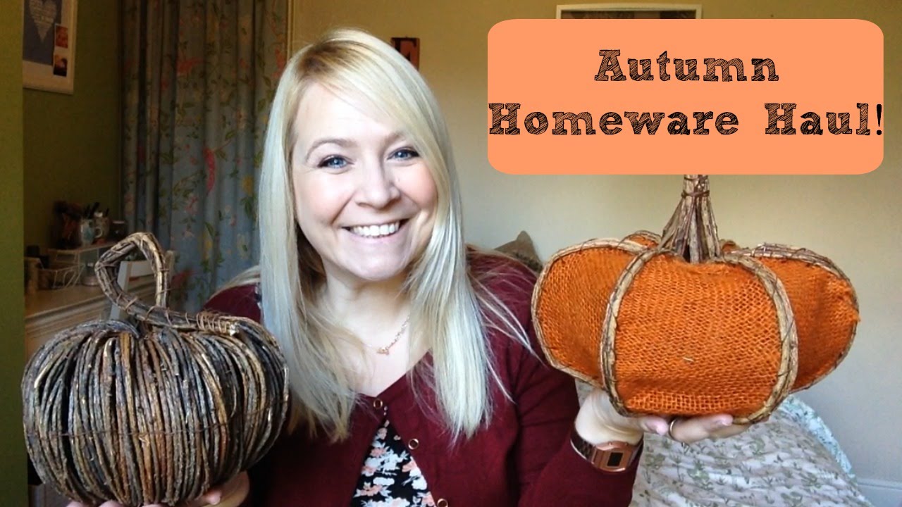 AUTUMN (FALL) HOMEWARE HAUL!: So Many Pumpkins! - YouTube