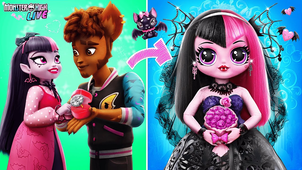 Monster High: Draculaura esküvő! 30 LOL OMG barkács - YouTube