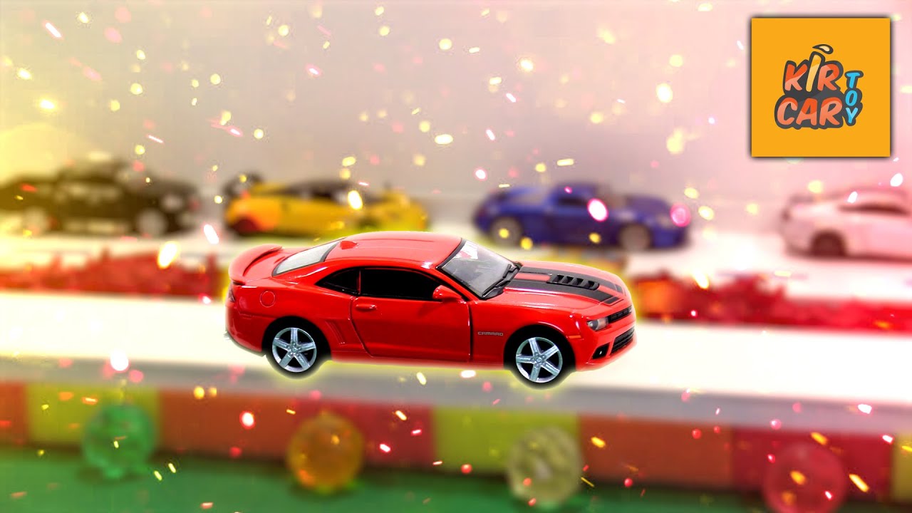 Obstacle course for toy cars. Video for kids. Kir Car Toy - YouTube