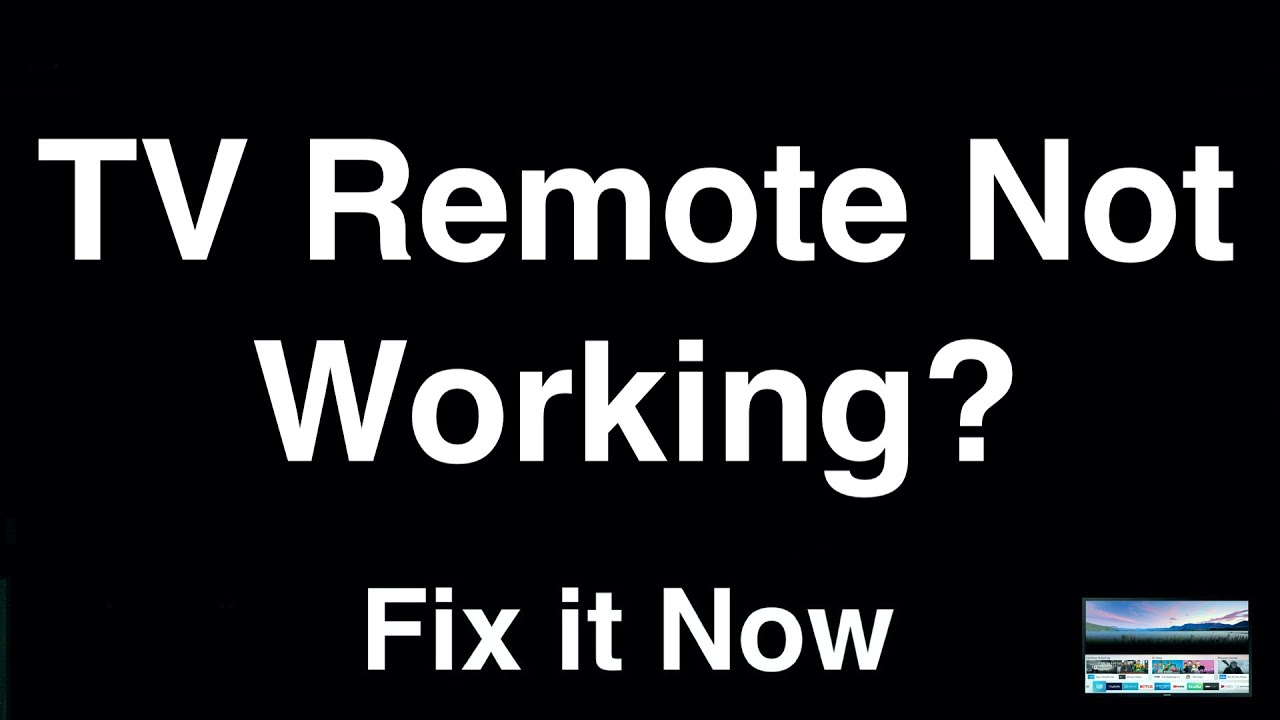 How to Fix Any TV Remote Not Working - Fix it Now - YouTube