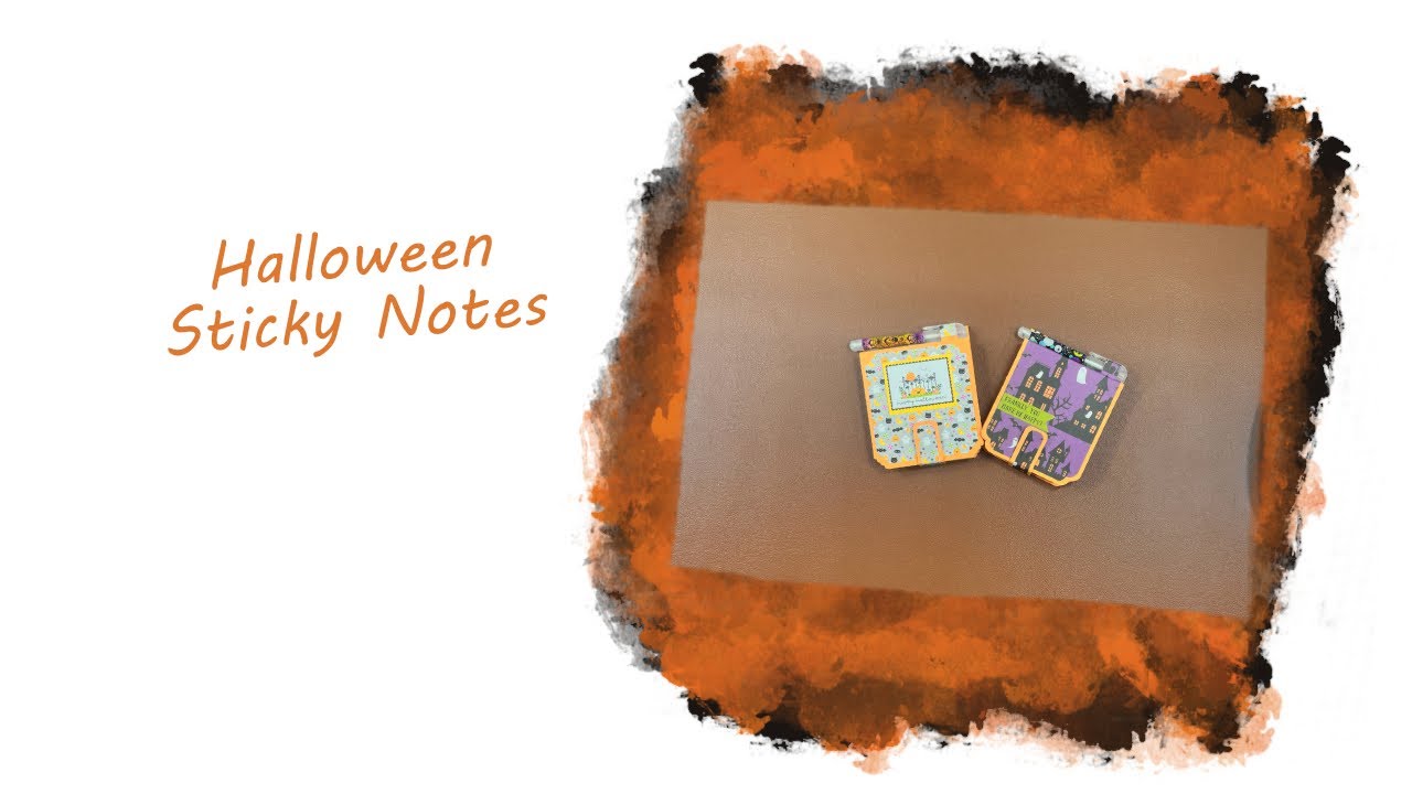 Halloween Sticky Note holder - YouTube