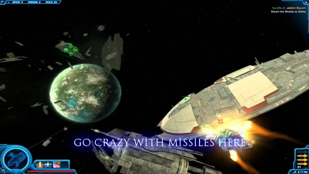 SWTOR - Space Combat Guide - Jabiim Escort - YouTube