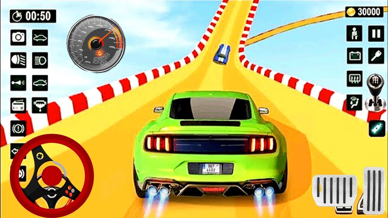 3D Megan stunt car racing game - car driving simulator game - car ...