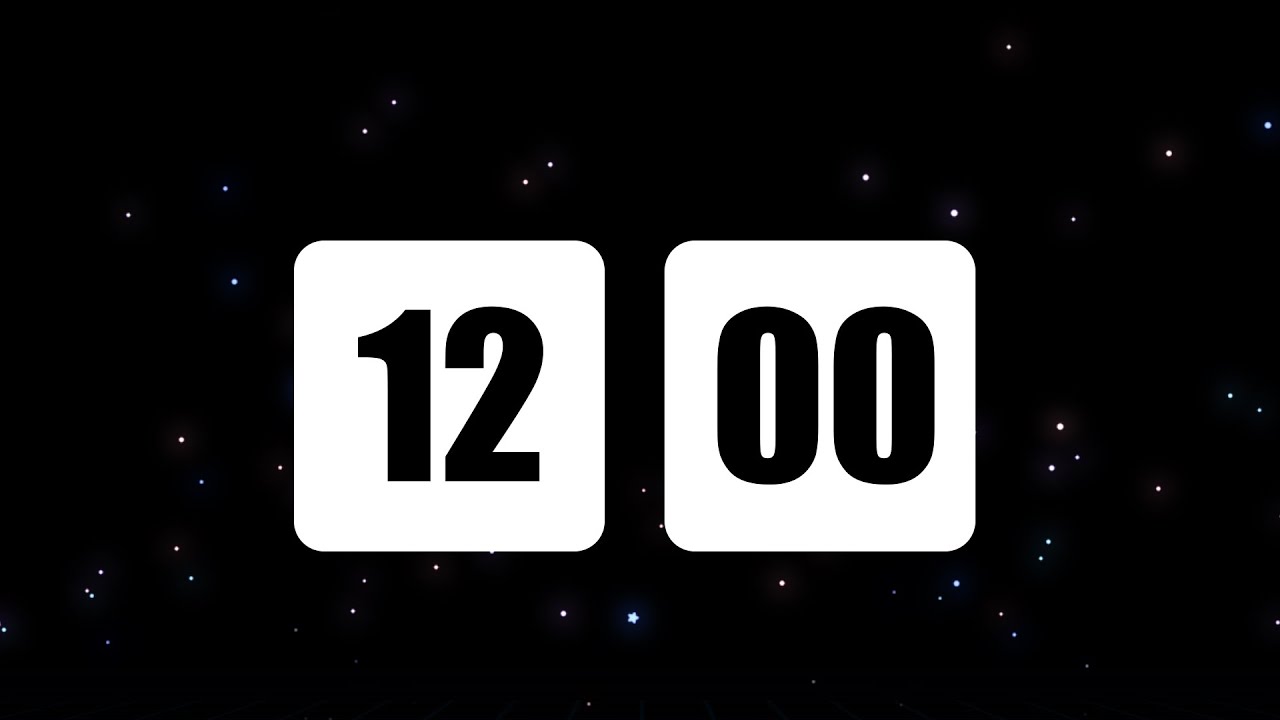 12 Minute Countdown Timer (with Alarm) - YouTube