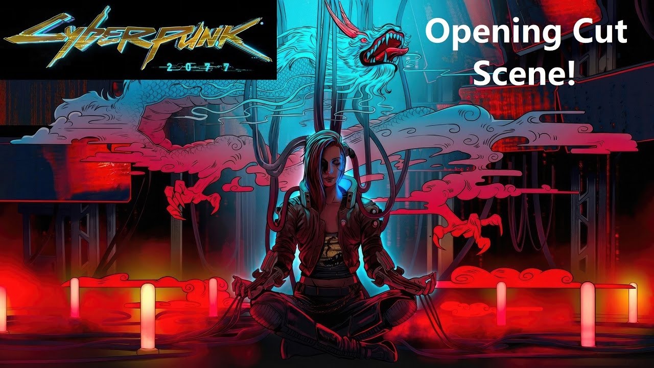 Cyberpunk 2077 main menu Opening Cut Scene in Full HD 1080p! - YouTube