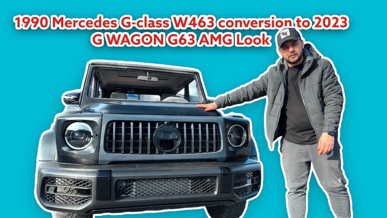 🚘 1990 Mercedes G-class W463 conversion to 2023 G WAGON G63 AMG Look ...