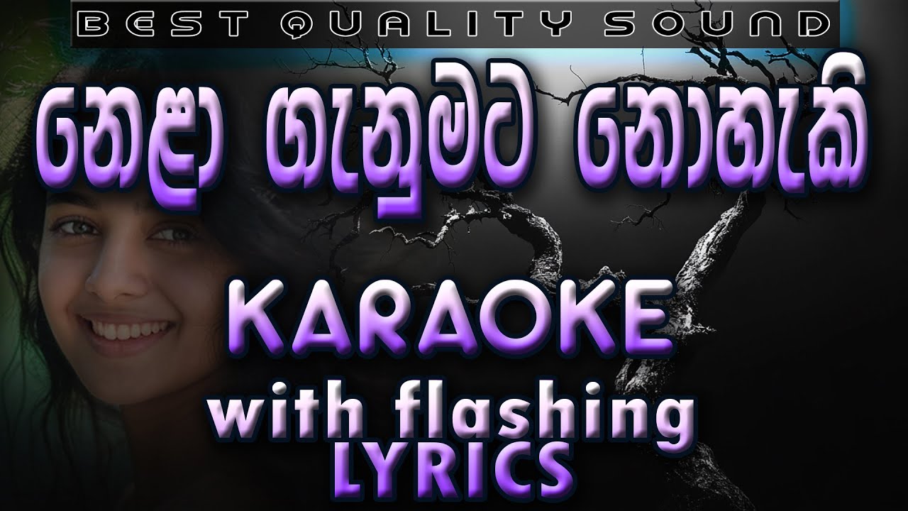 Nela Ganumata Karaoke with Lyrics (Without Voice) - YouTube