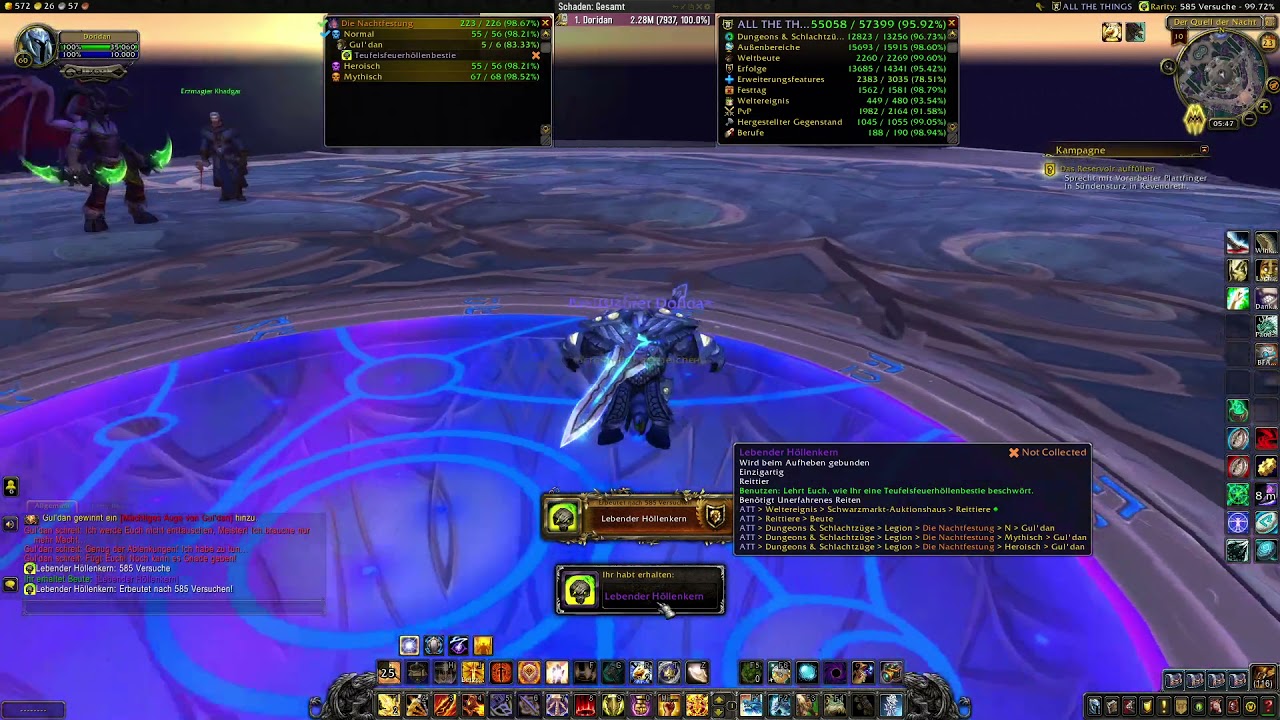 World of Warcraft - Living Infernal Core Mount Drop! - YouTube