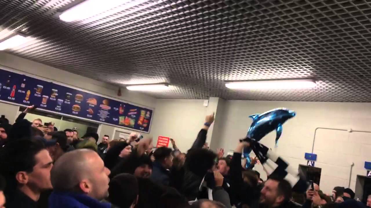 Arsenal Fan On A String. Tottenham fans, half time at WBA. COYS YIDARMY ...