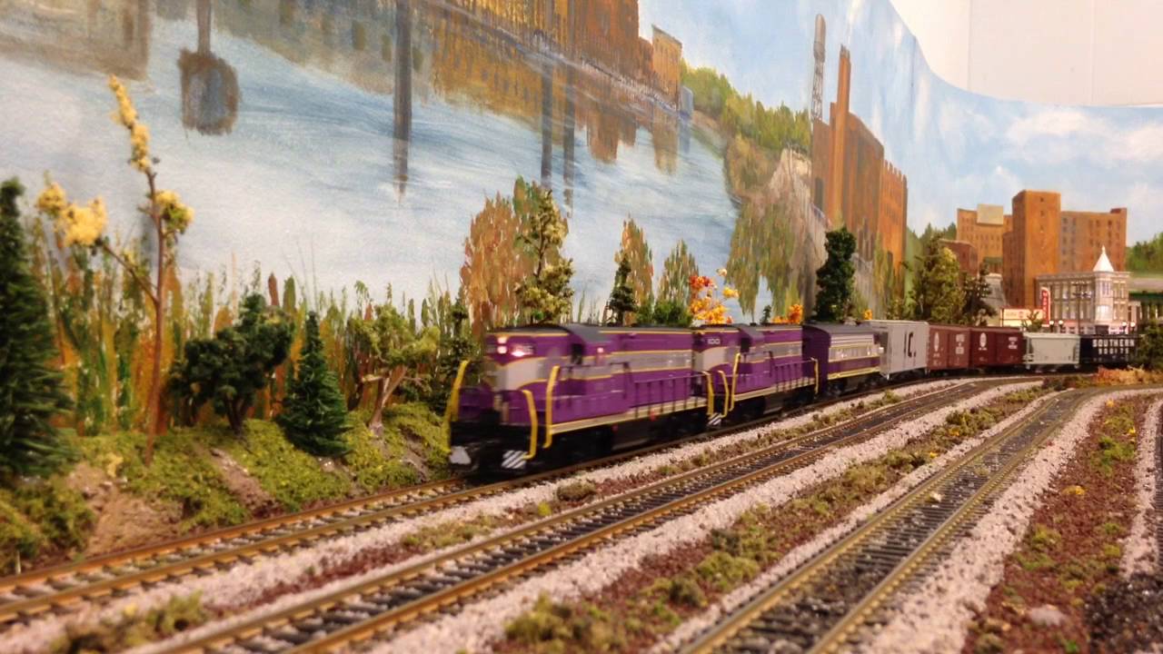 ACL GP7's and a FP7 pulls a Freight - YouTube