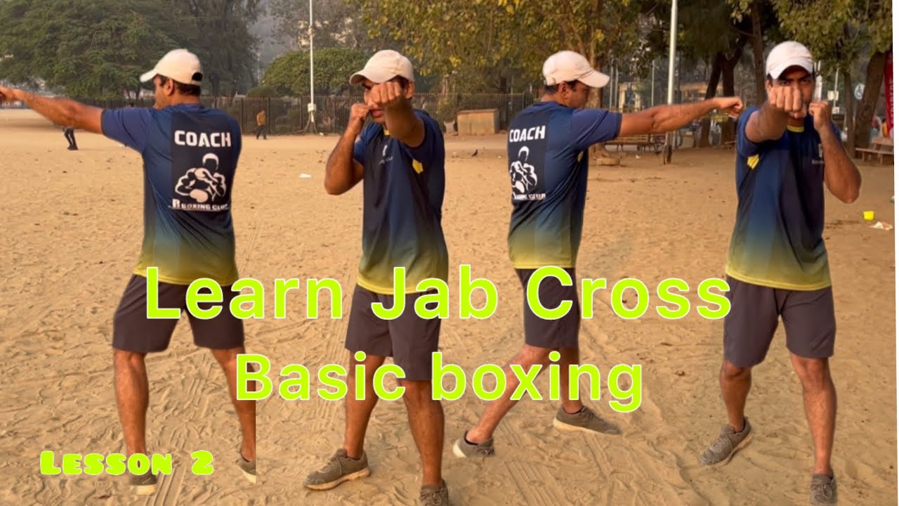 Jab Cross || learn Basic Boxing Lesson 2 || learn jab & cross - YouTube