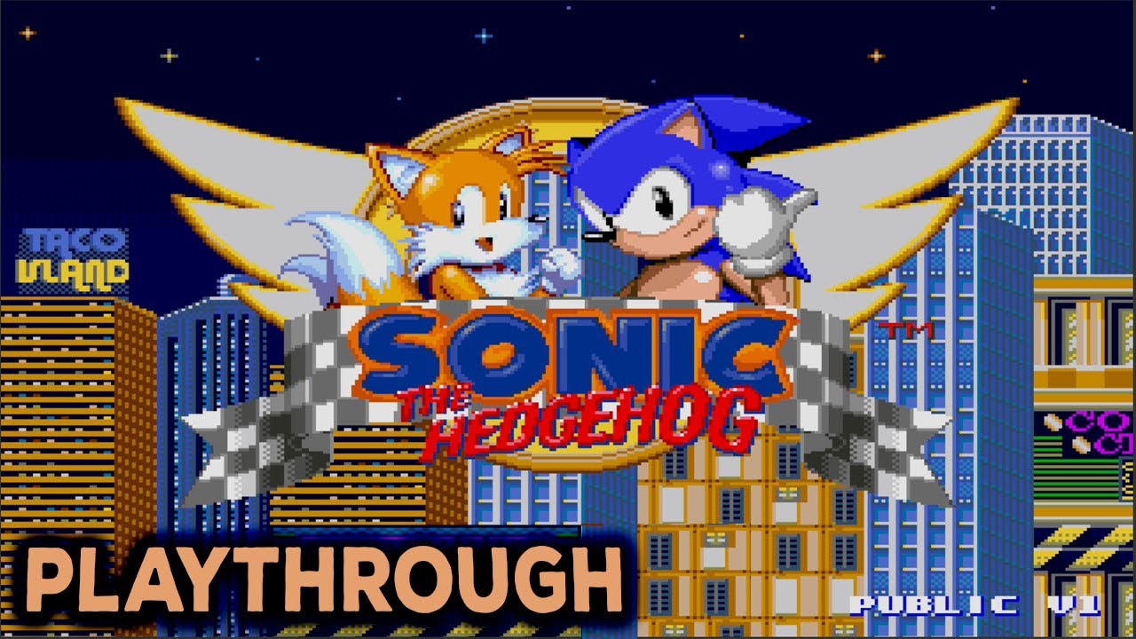 Sonic The Hedgehog Tribute - Rom Hack Playthrough - YouTube