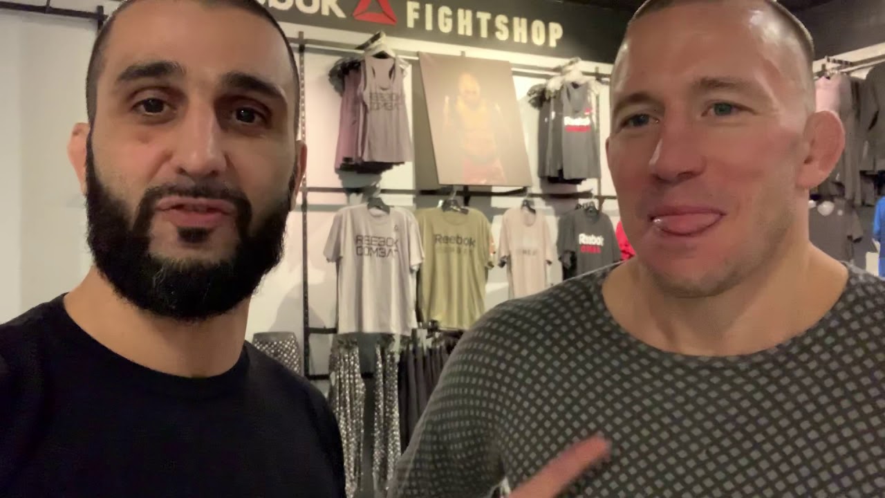 GSP gives you his pic for McGregor vs Cowboy - YouTube