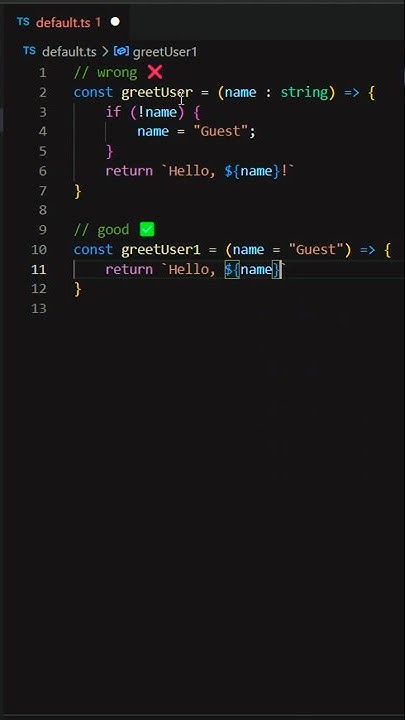 TypeScript: default function parameters 🚀💪 - YouTube