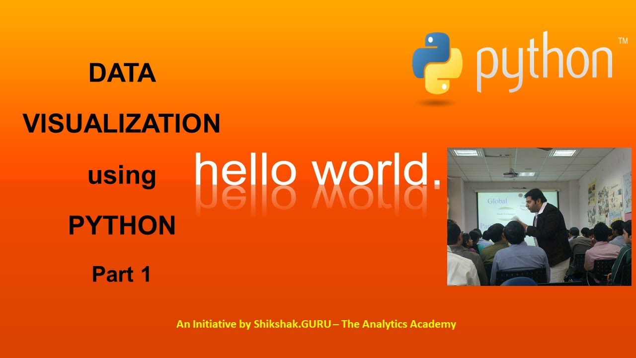 INTRODUCTION TO DATA VISUALIZATION IN PYTHON - YouTube