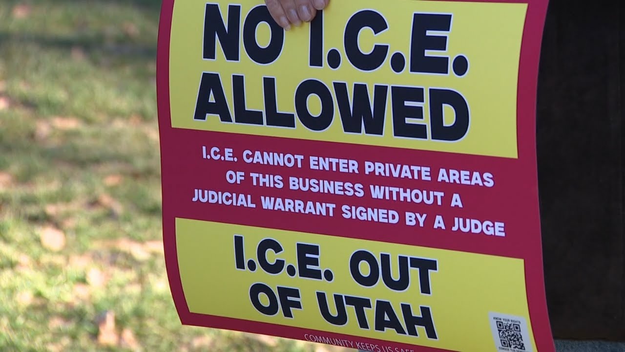 'No entry for ICE' signs placed at West Valley businesses after months ...