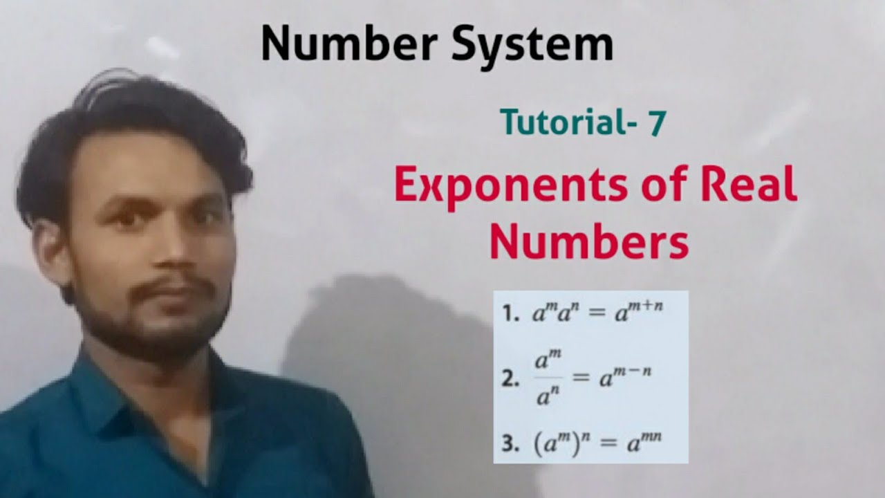Laws of Exponents for Real Numbers | Exponents of Real Numbers | Class ...
