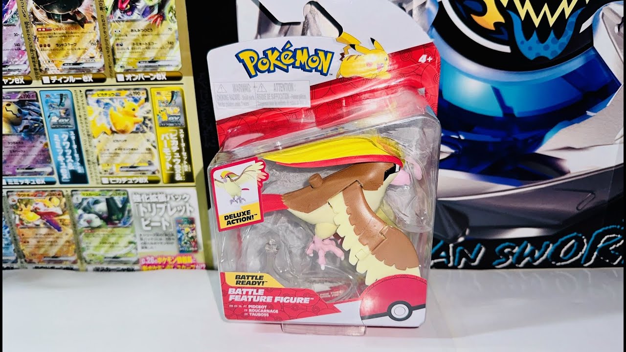 Jazwares Pokemon Pidgeot Battle Feature Action Figure Review - YouTube
